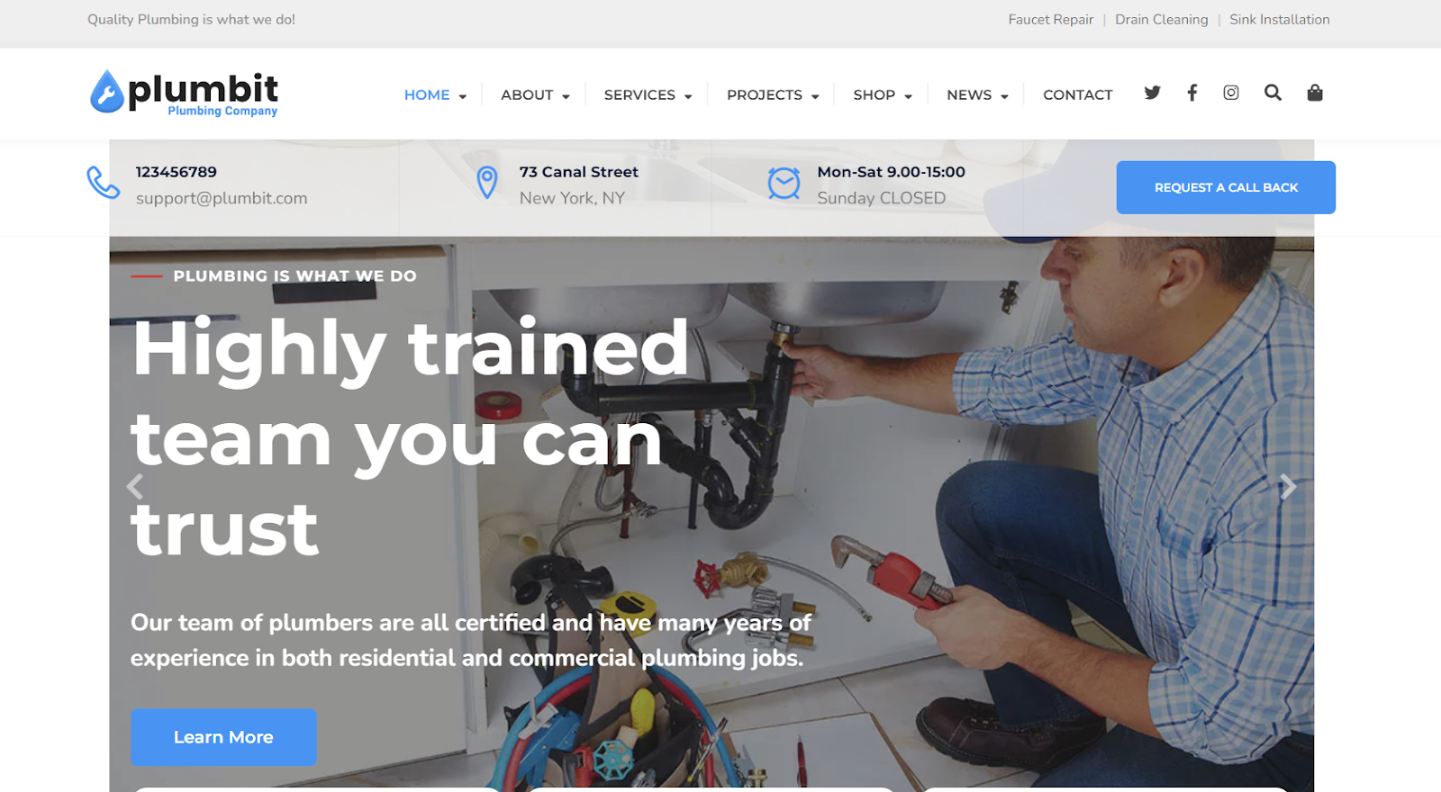 Best WordPress Themes For Plumbers – WordPress Hub